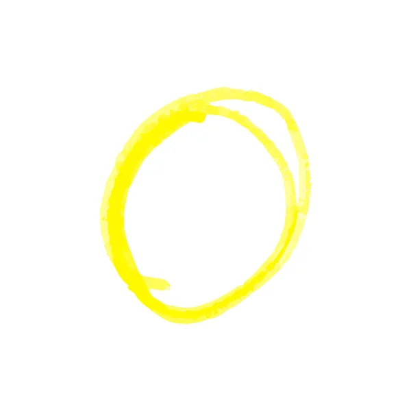 Yellow highlighter scribble in rectangle shape and permanent marker ...