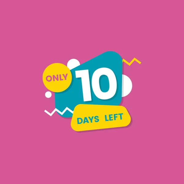 124 10 days left Vector Images | Depositphotos