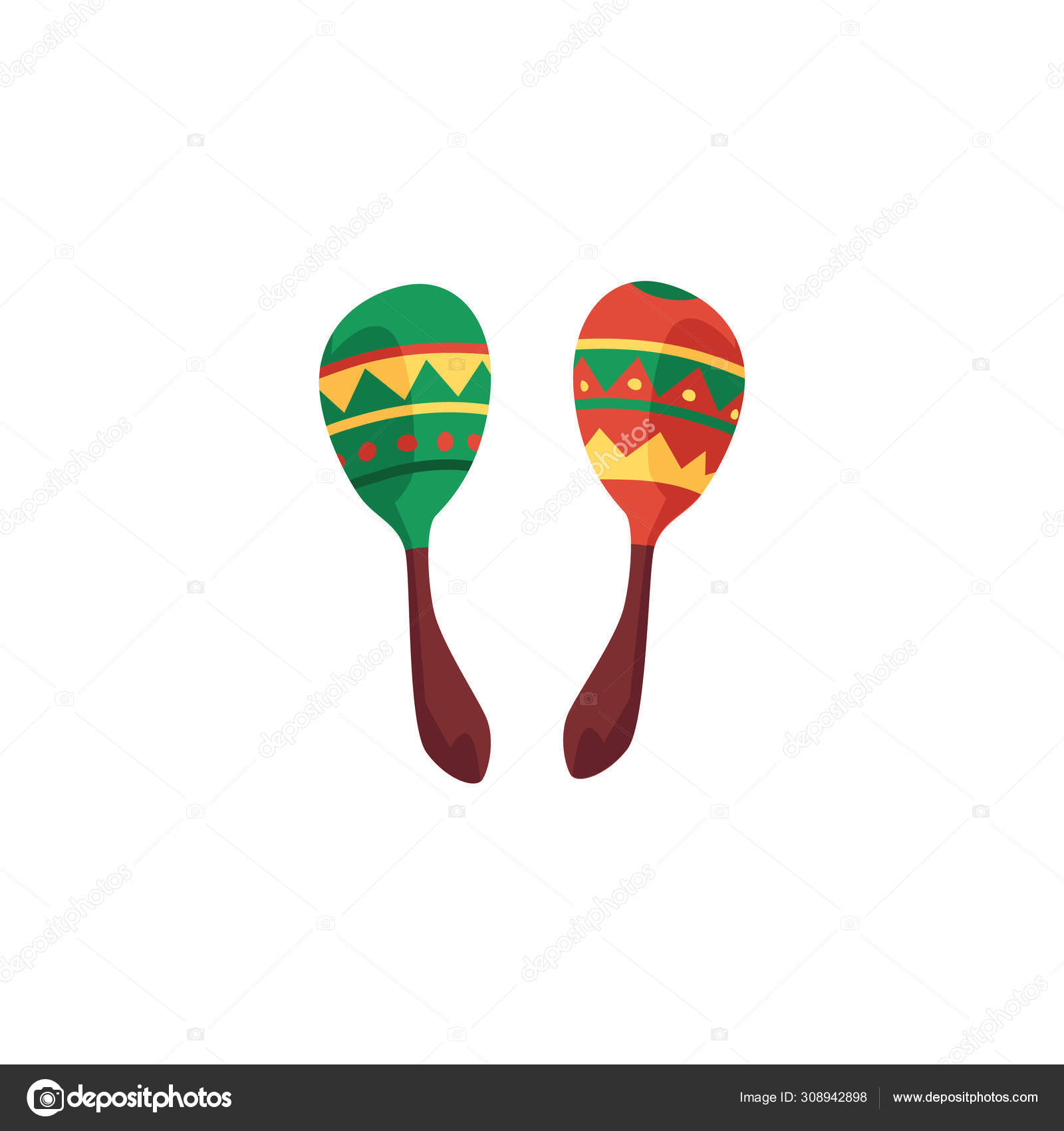 Cartoon Maracas