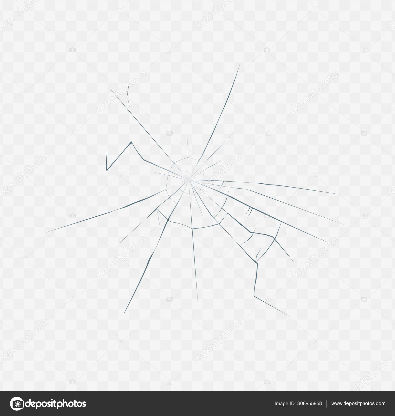 Broken Glass Texture Vector