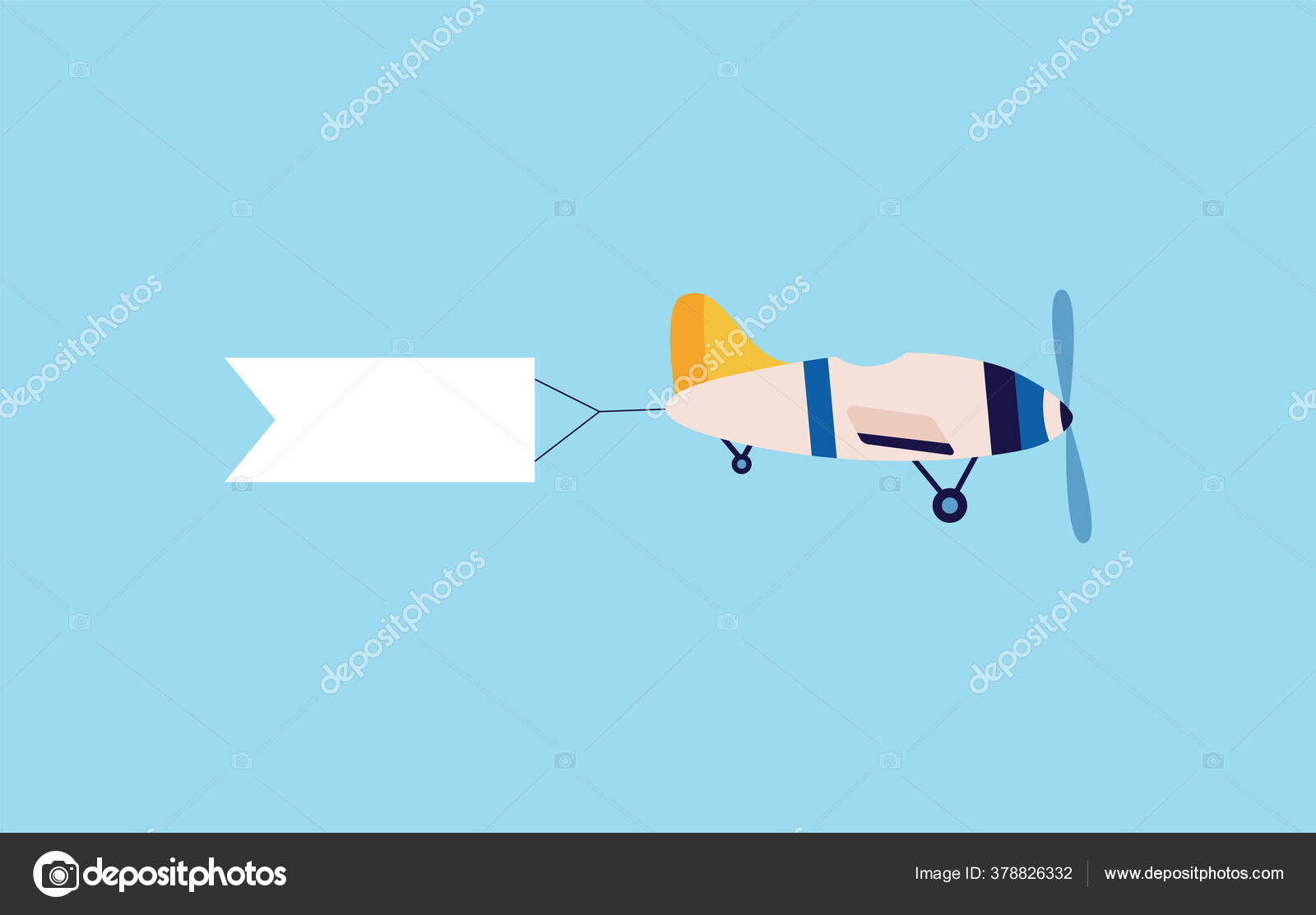 Fly Tegneserie Med Banner Drop Fly Banner IMAZU