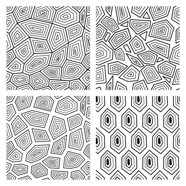 Black and white seamless pattern the texture of turtle shell, vector ...
