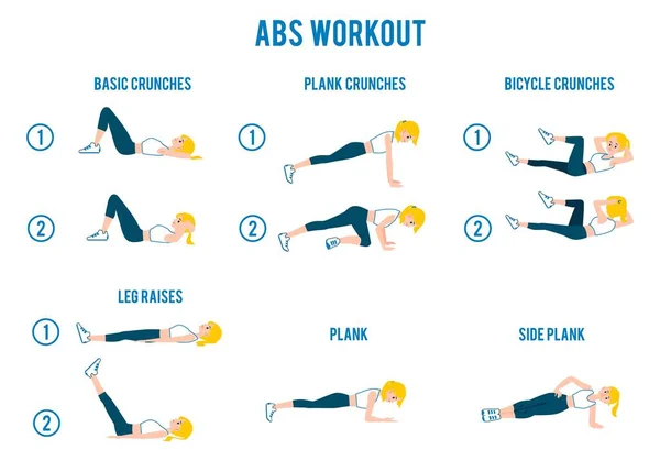 768 Ab exercise Vector Images, Ab exercise Illustrations | Depositphotos