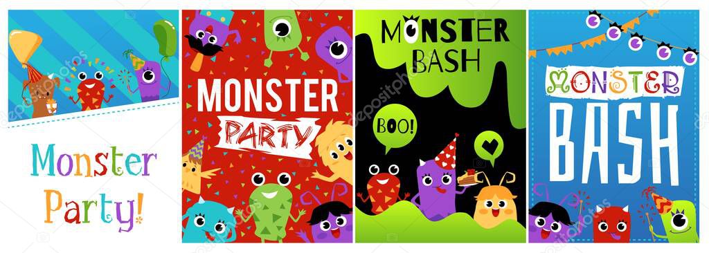 Monster bash Vector Art Stock Images | Depositphotos