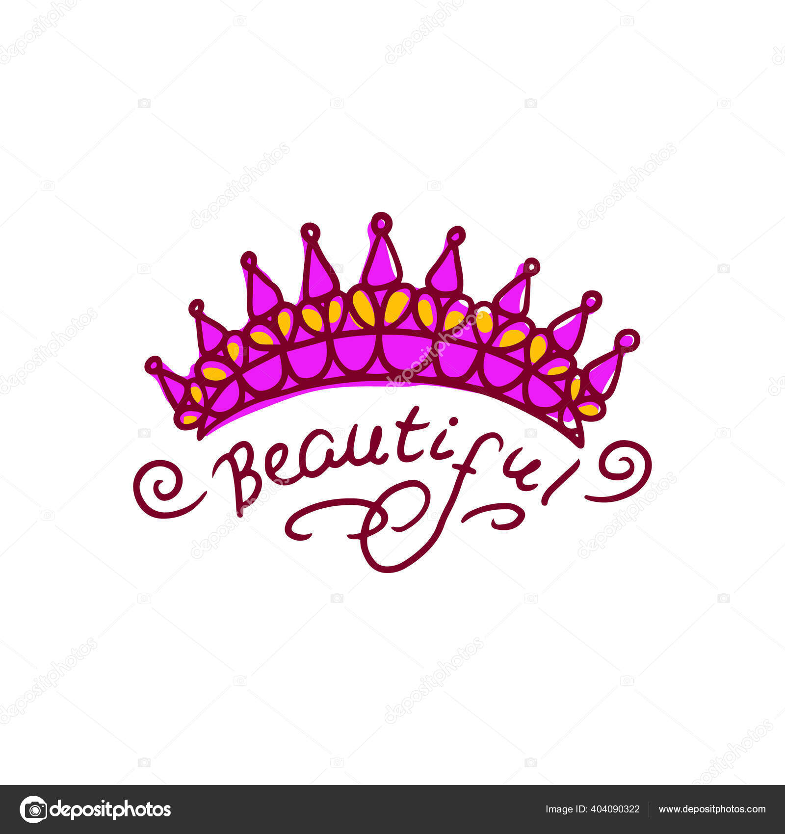 Pink Tiara Vector