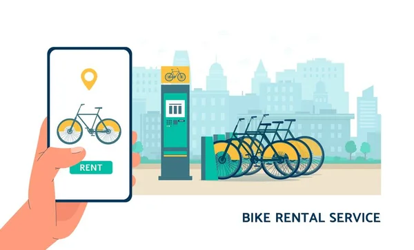 466 Bike rental Stock Illustrations | Depositphotos