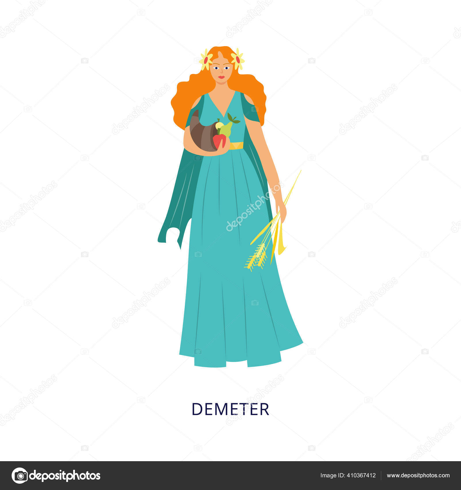 Demeter Greek Mythology Costume