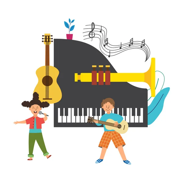 100,000 Kids playing instruments Vector Images | Depositphotos