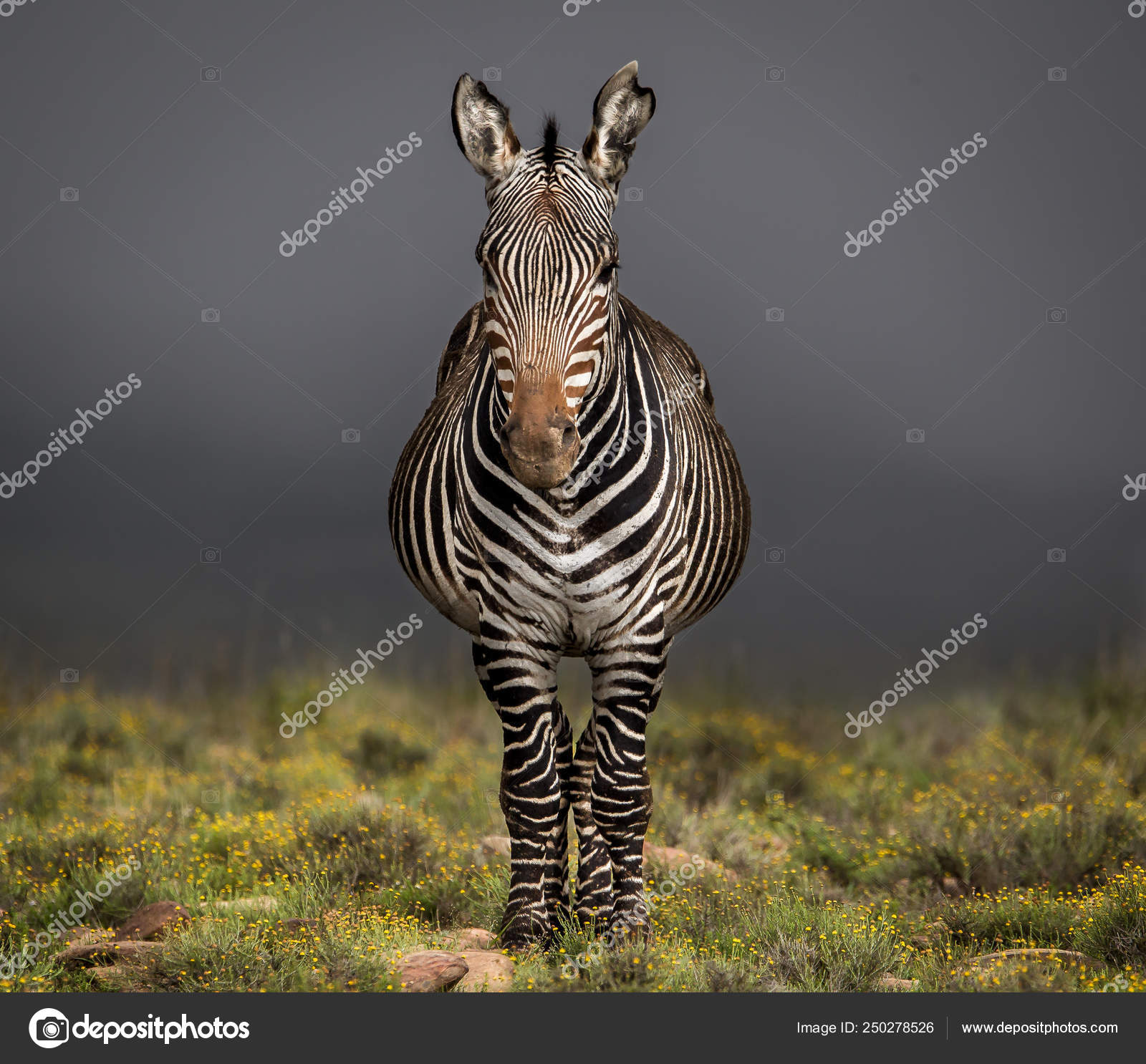 Zebra Front View