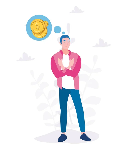 Cartoon Man Laptop Large Coins Stock Vector Image by ©maxymova #379432516