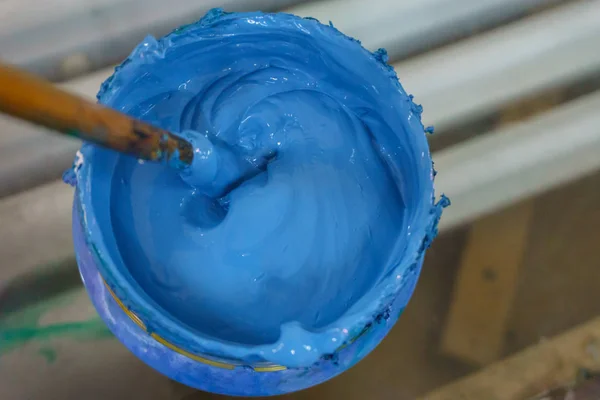 Blue paint bucket Stock Photos, Royalty Free Blue paint bucket Images ...