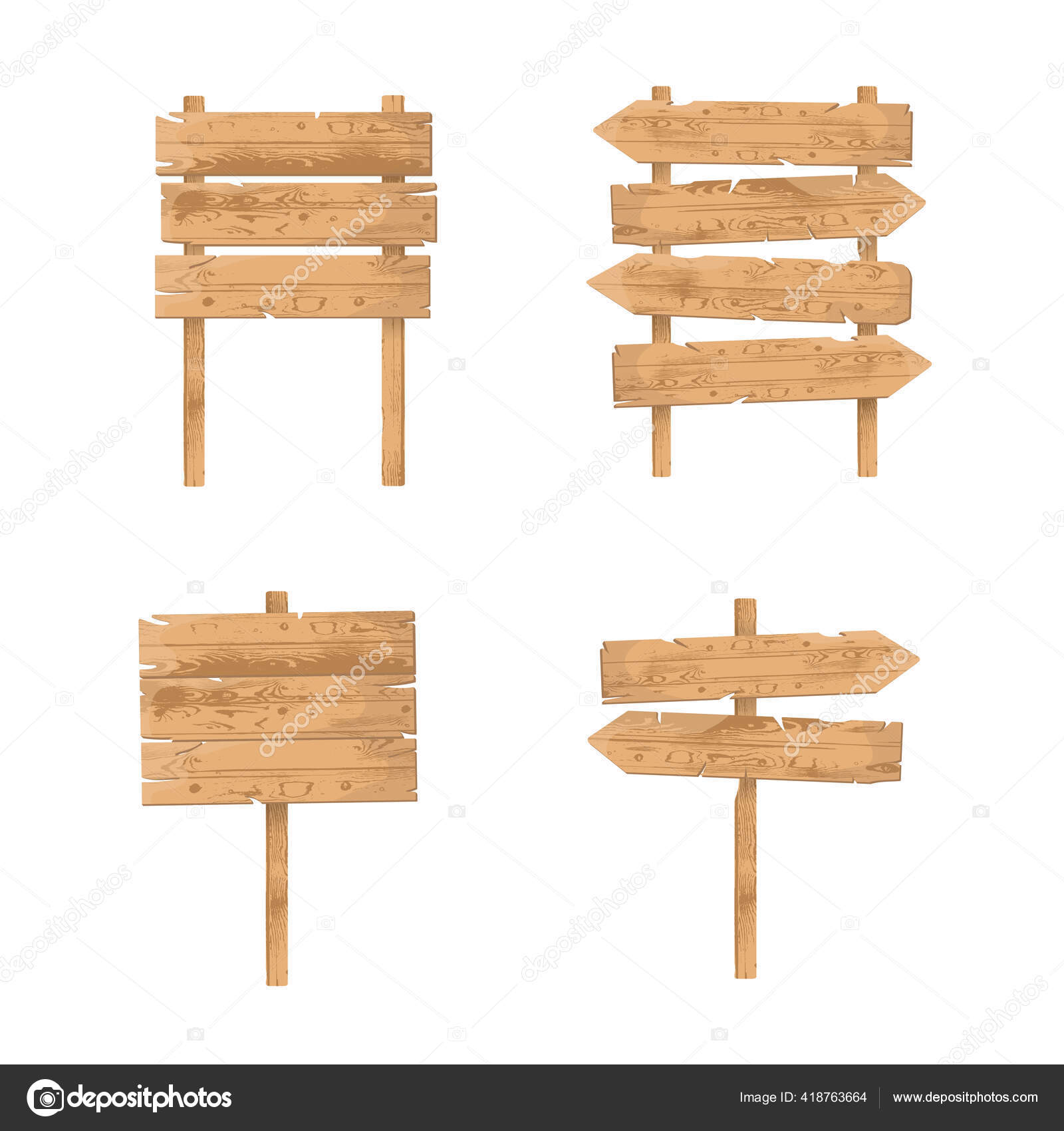 Old Wooden Sign Post