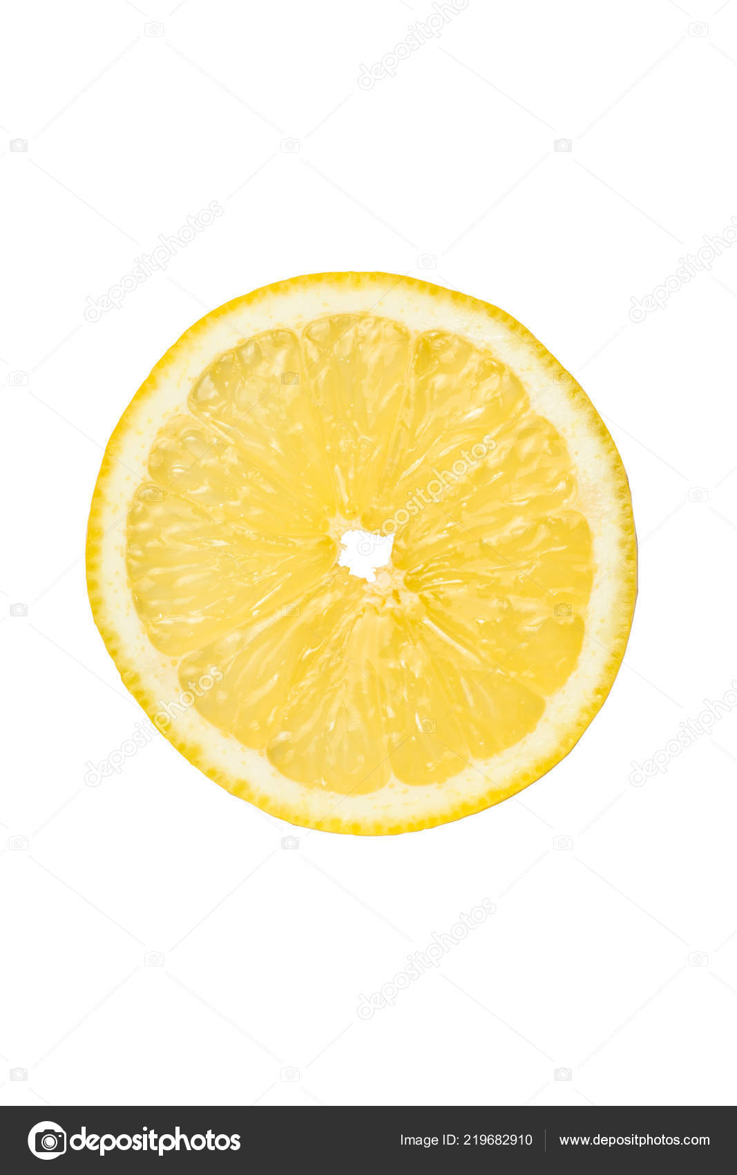 Slice Lemon Citrus Isolated Cut Out View Stock Illustration by ...