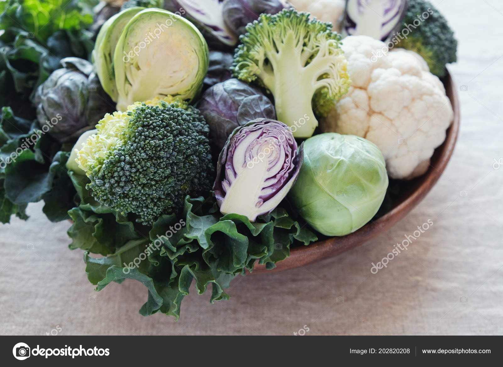 Cruciferous Vegetables Cauliflower Broccoli Brussels Sprouts Kale ...