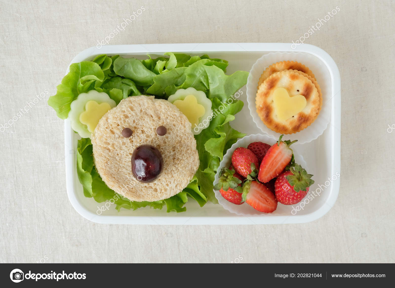 Koala Bear Lunch Box Fun Food Art Kids — Stock Photo © Sewcream #202821044