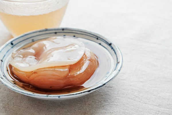 Kombucha Mushroom Scoby Fermented Tea Probiotic Food Stock Photo by ...