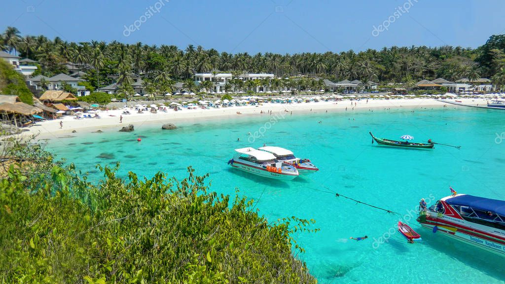 Playa de Raya (Racha) en la isla de Raya, Koh Racha Yai, Tailandia ...