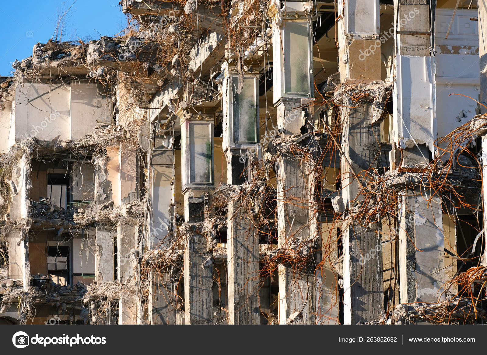 Demolished destructed building ruins. Stock Photo by ©a-ra@inbox.ru ...