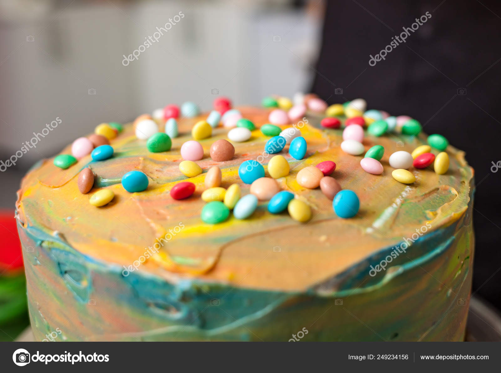 Preparation of cake and carnival pastries. Stock Photo by ...