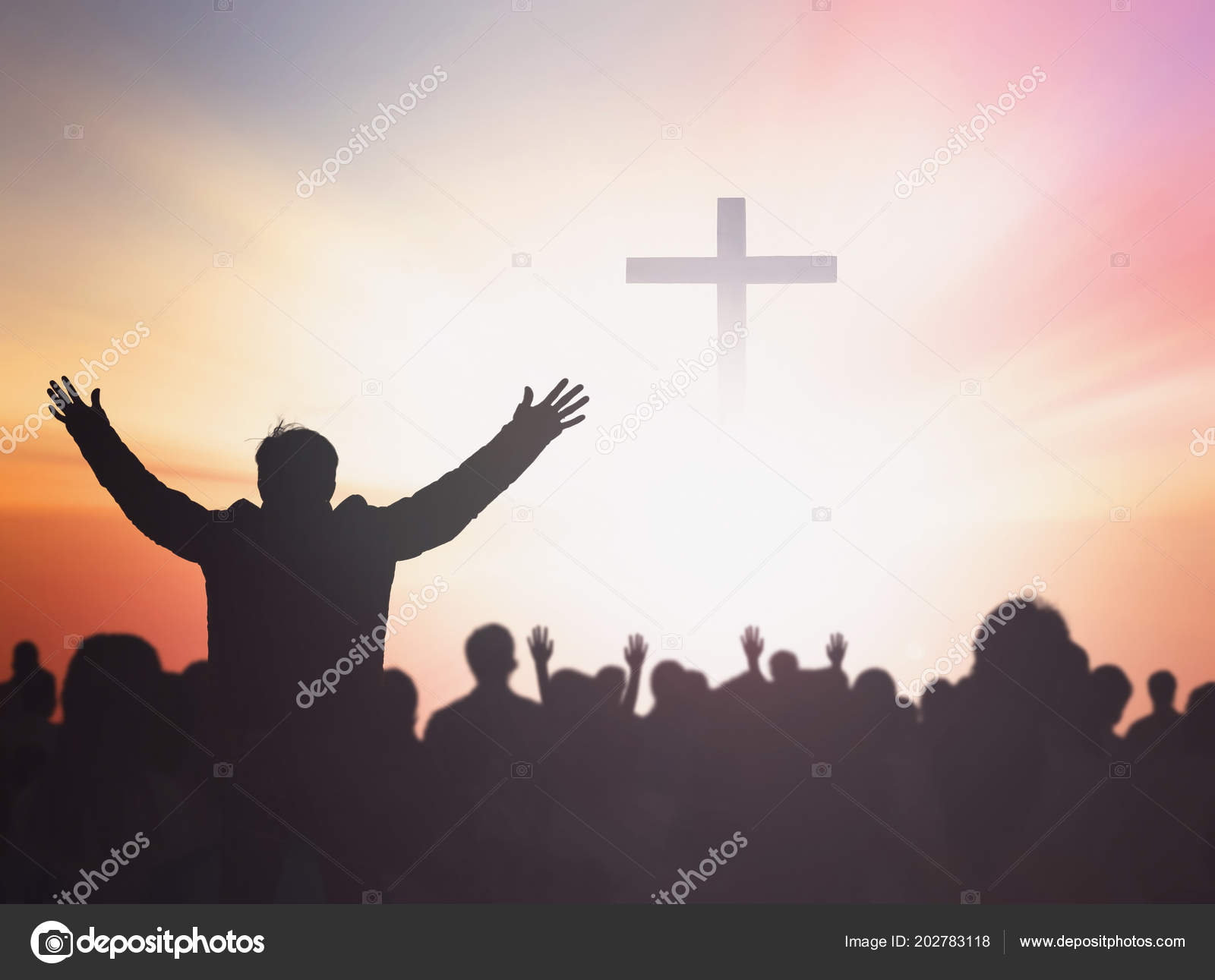 Praise Hands Silhouette