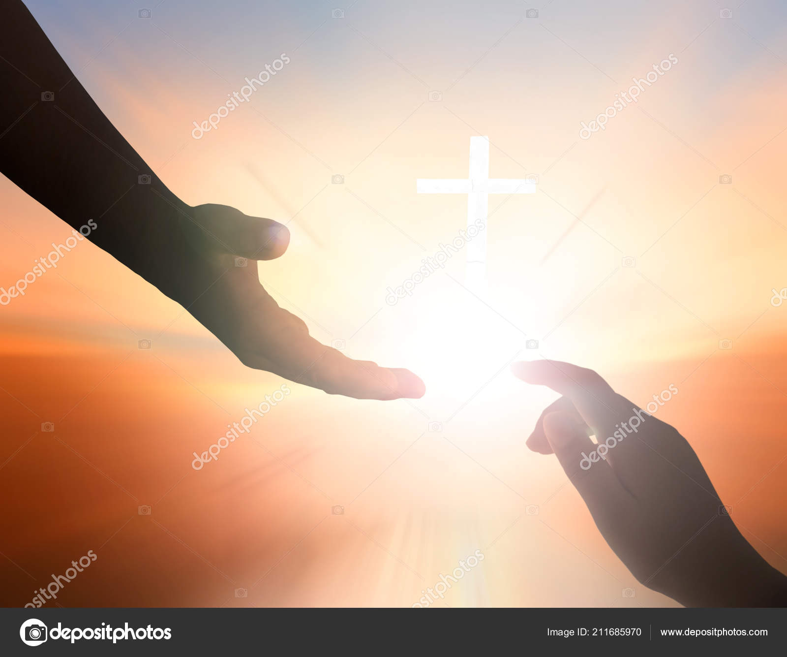 International Day Peace Concept Hand God's Help Stock Photo by ...