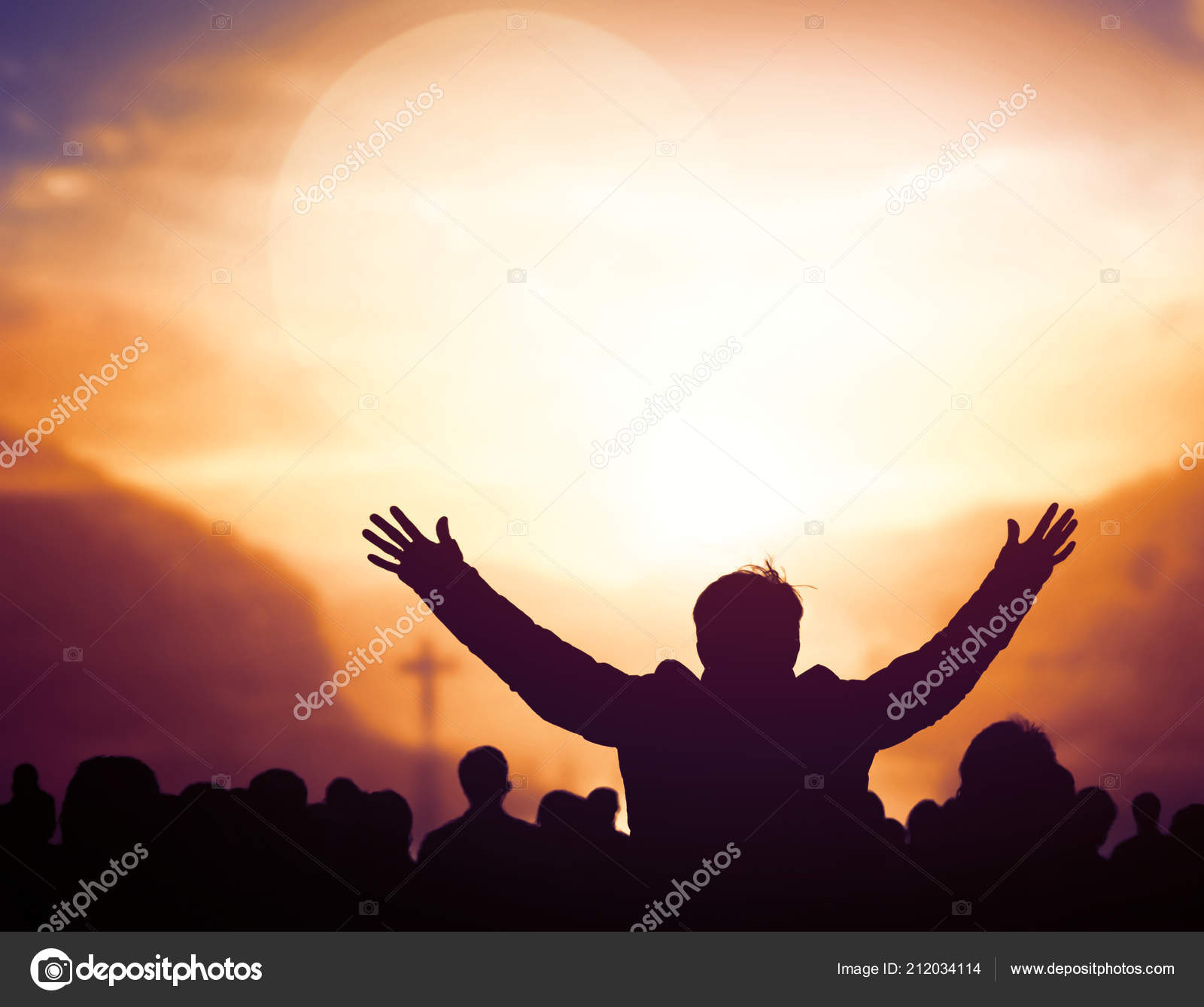 Praise Hands Silhouette