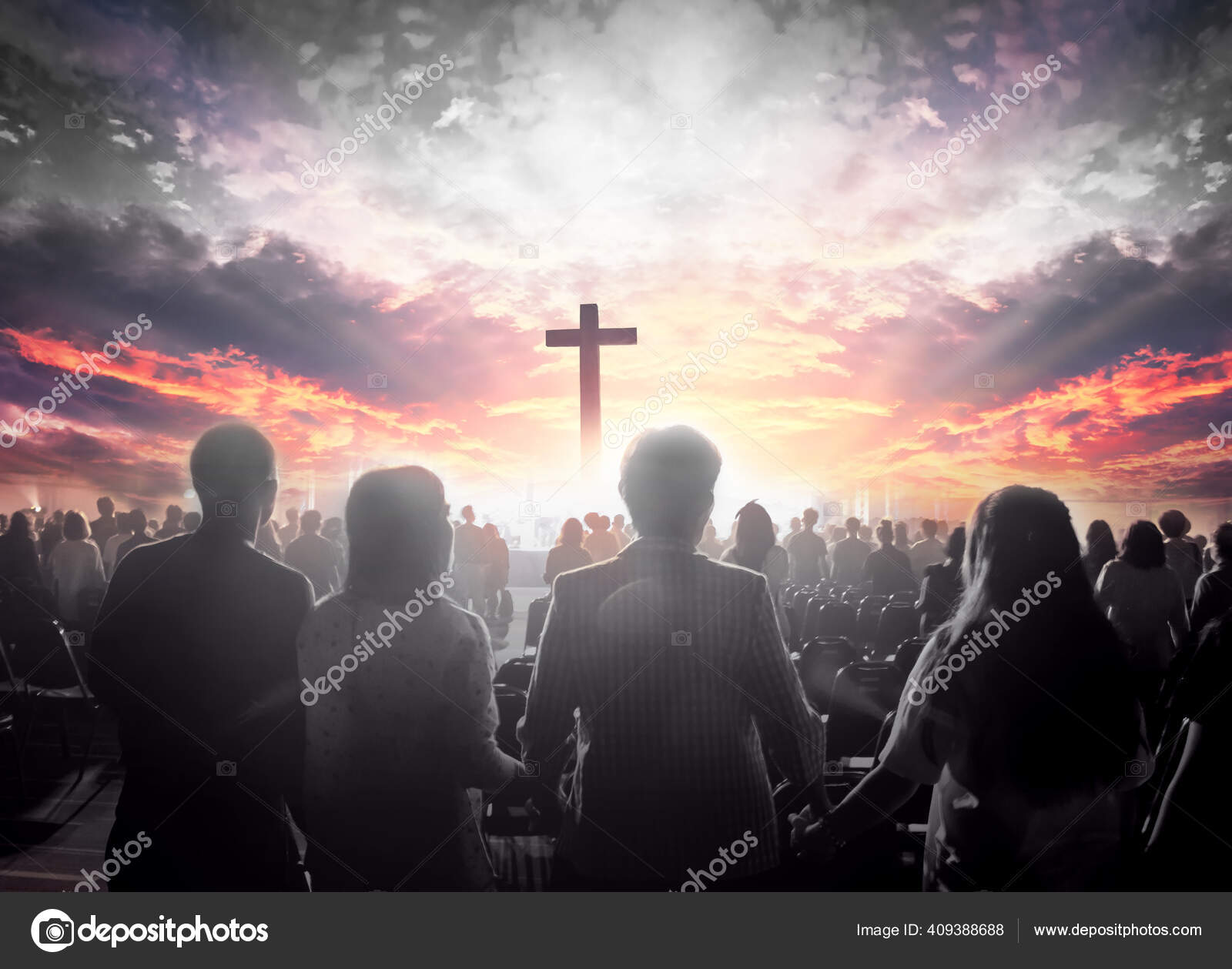 Worship Background Cross