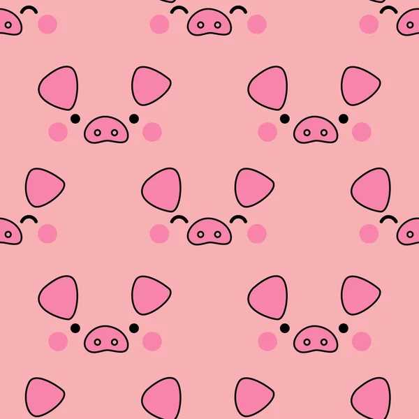 Cute pigs seamless pattern background — Stock Vector © IShkrabal #219247614