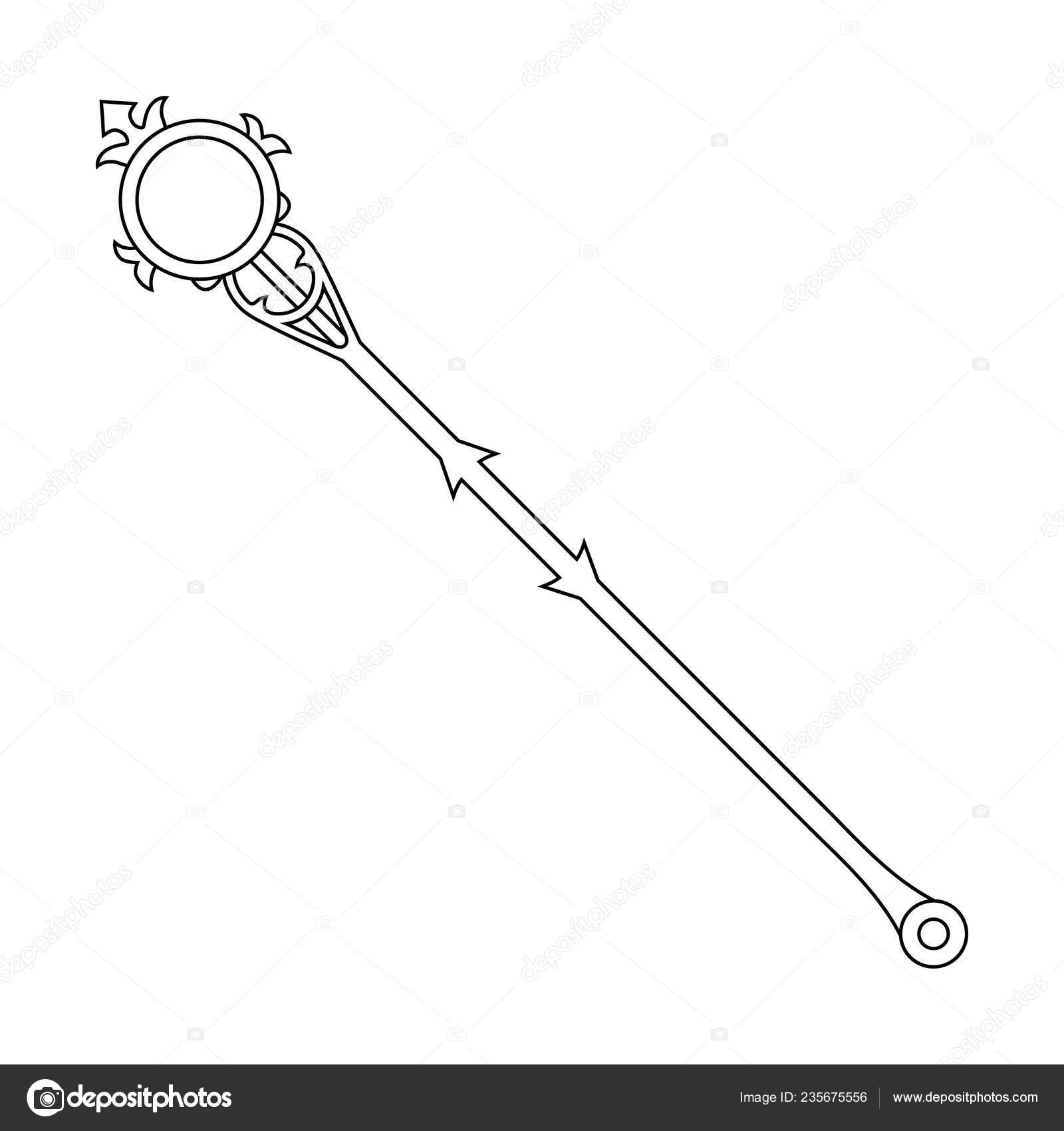 Wizard Staff Drawing