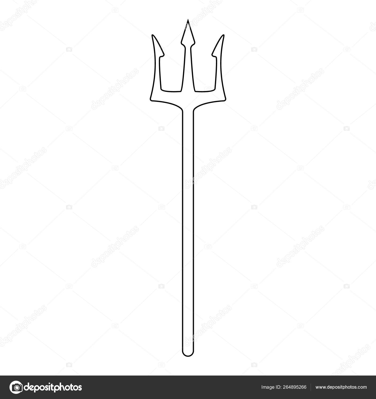 Neptunes Trident Drawing