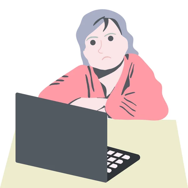 ᐈ Confused old woman stock vectors, Royalty Free confused old person ...