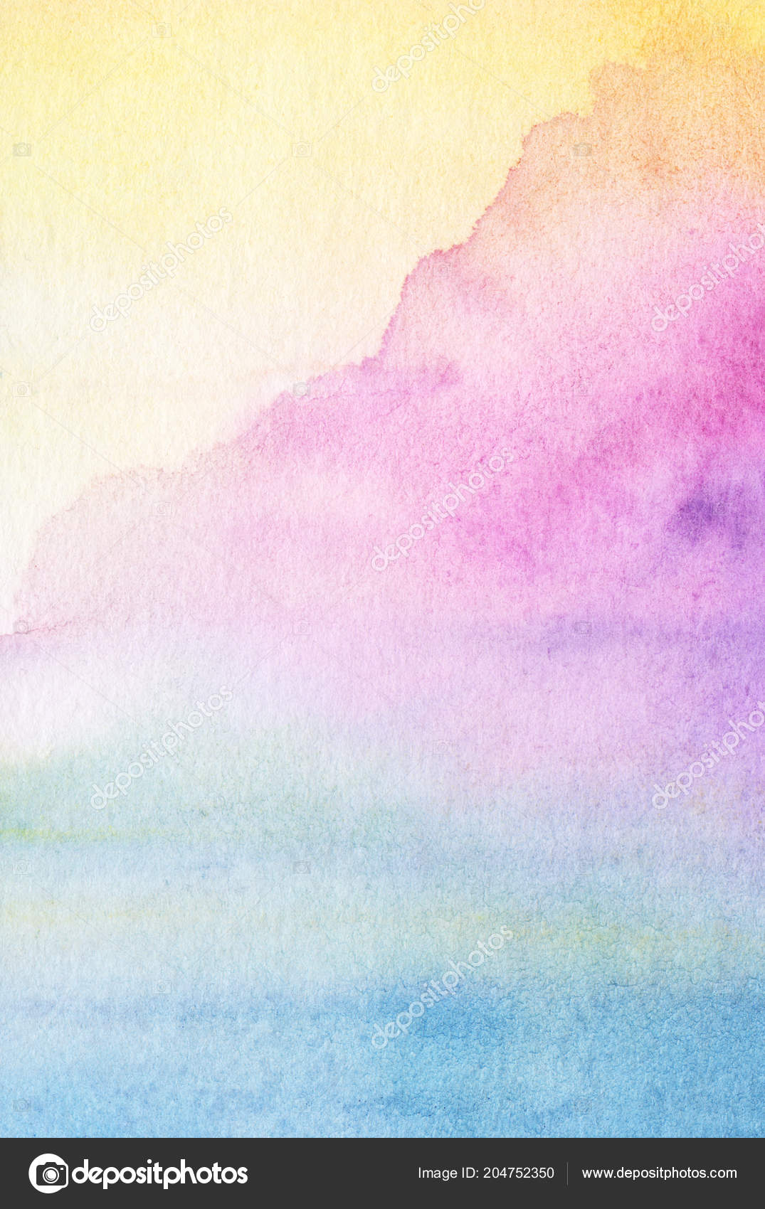 Wet painted watercolor gradient Stock Illustration by ©Jolly-oly #204752350