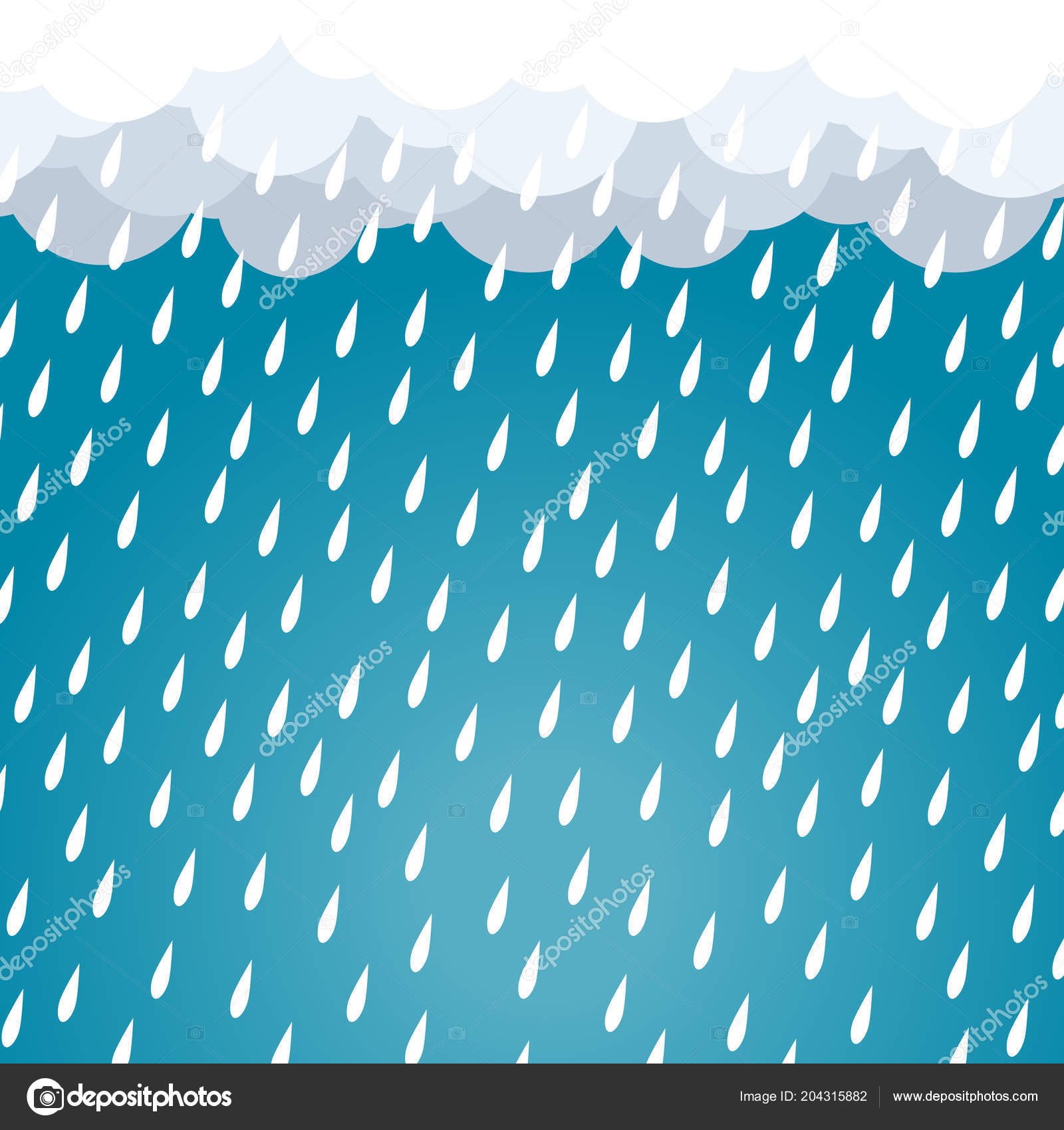 Cloud Rain Background Blue Vector Stock Vector Image by ©snow_doll ...