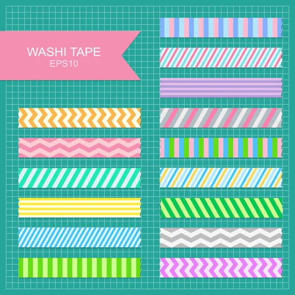 Set of cute colorful striped tape strips Stock Vector Image by ©Vissay ...