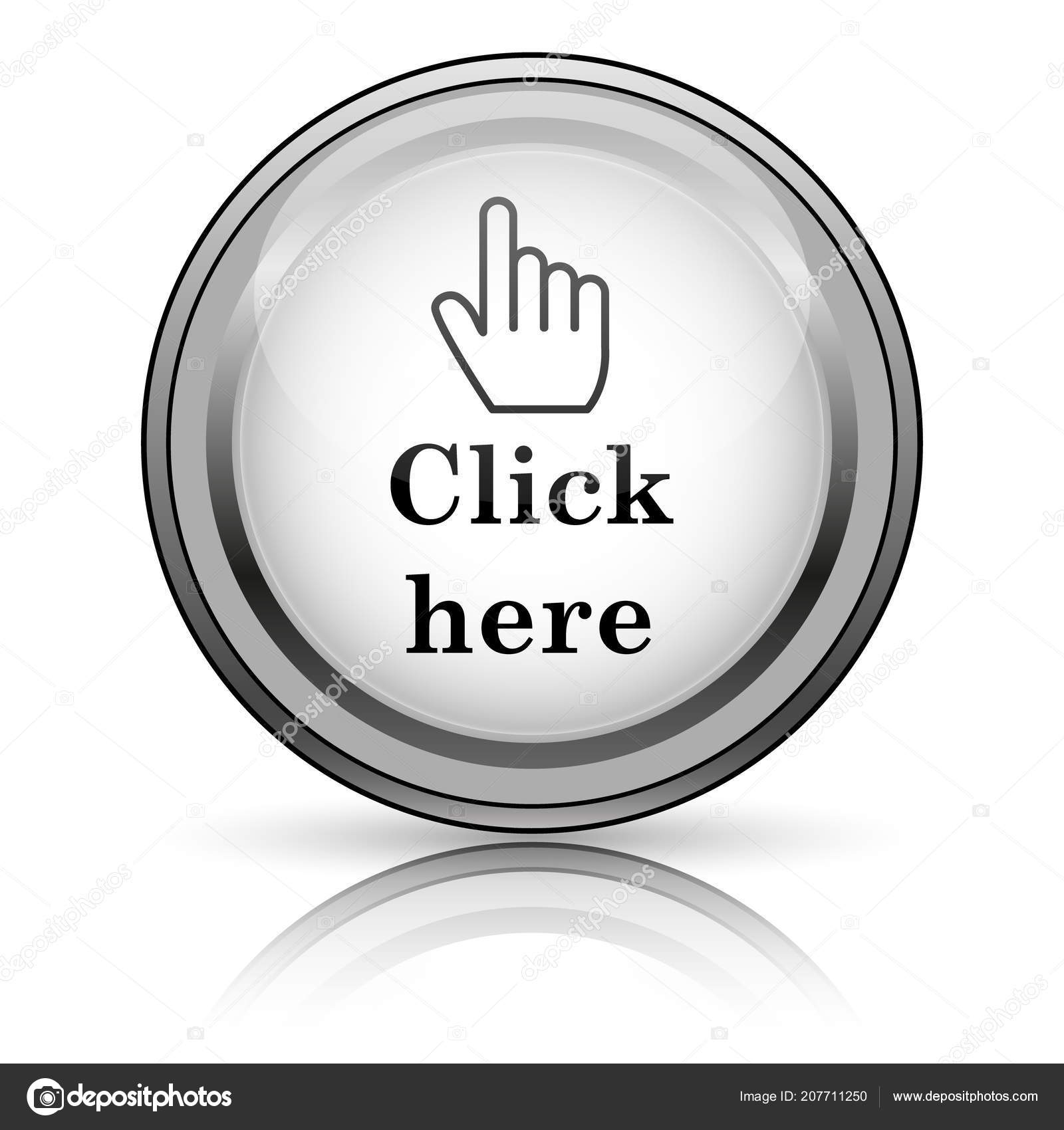 Click here icon — Stock Photo © valentint #207711250