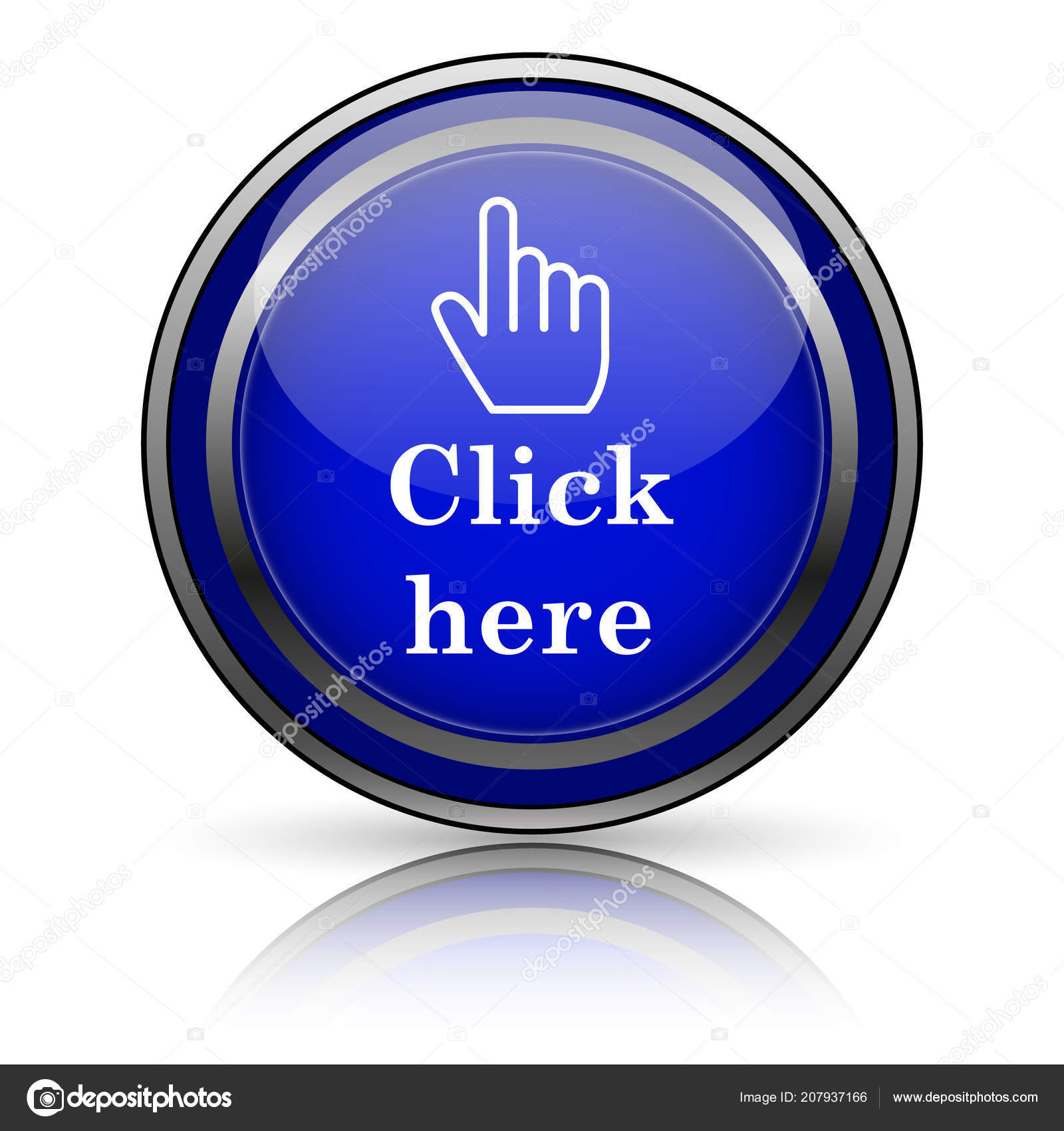 Click here icon — Stock Photo © valentint #207937166