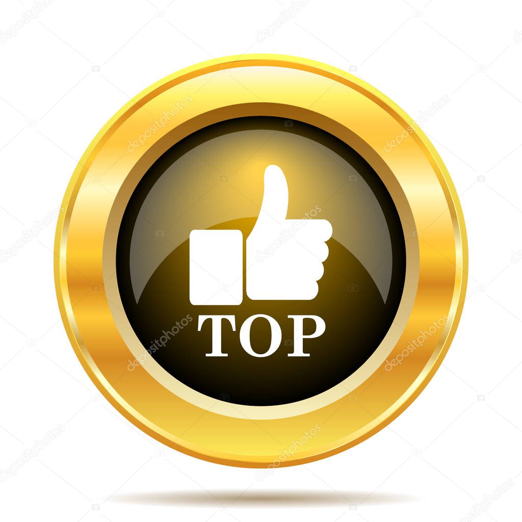 Top Icon Internet Button White Background — Stock Photo © valentint ...