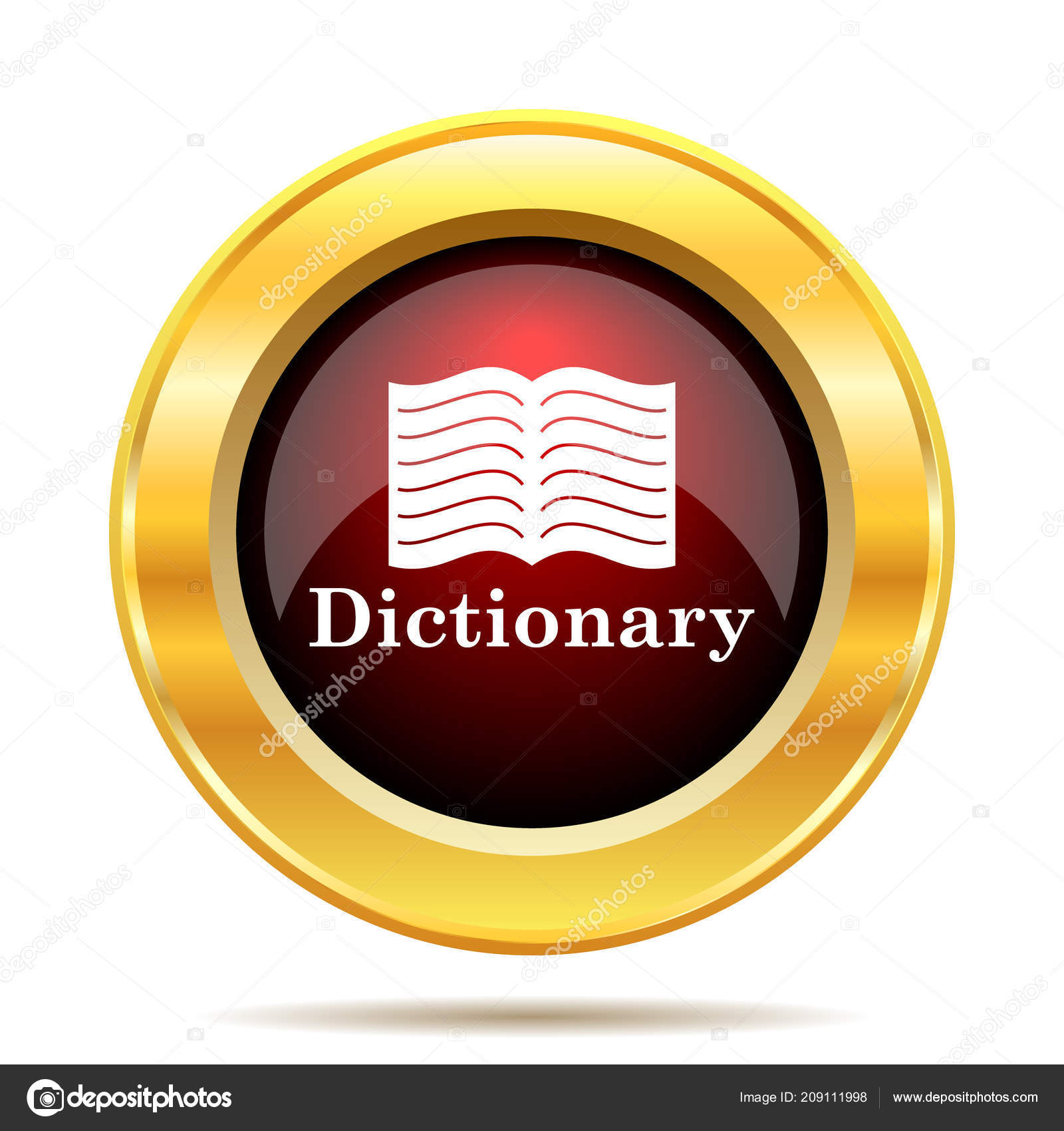 Dictionary Icon Black
