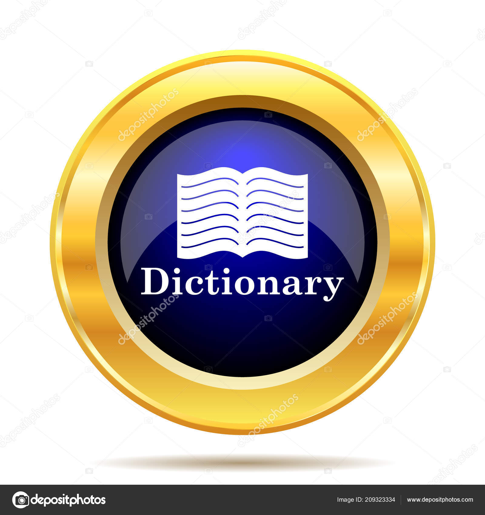 Dictionary icon — Stock Photo © valentint #209323334