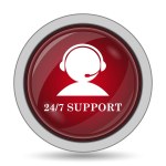 24-7 Support icon Stock Photo by ©valentint 46330363