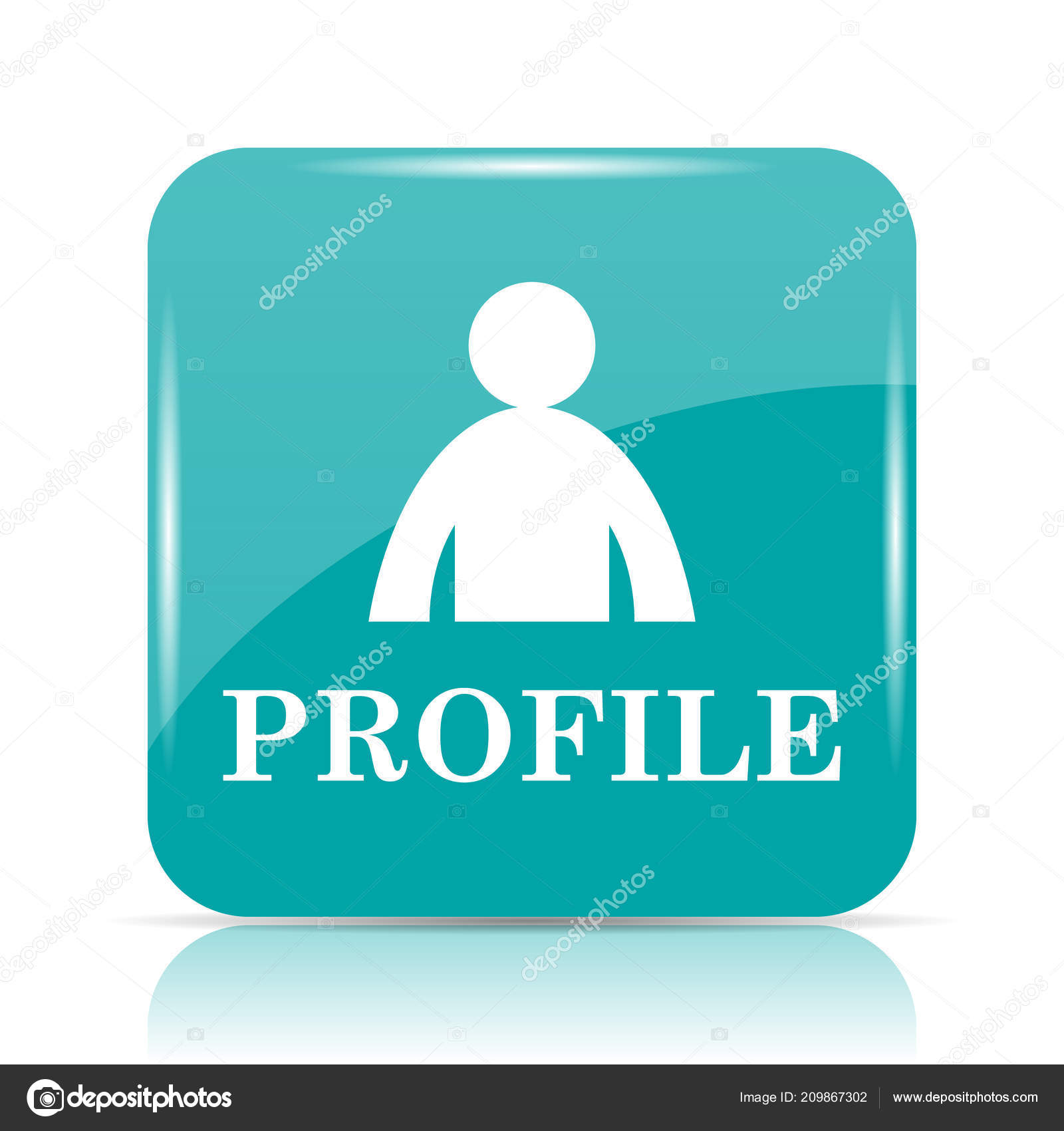 Profile Icon Internet Button White Background — Stock Photo © valentint ...