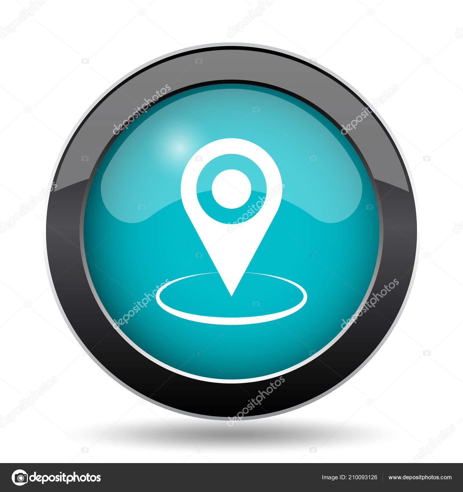 Pin location icon — Stock Photo © valentint #210093126