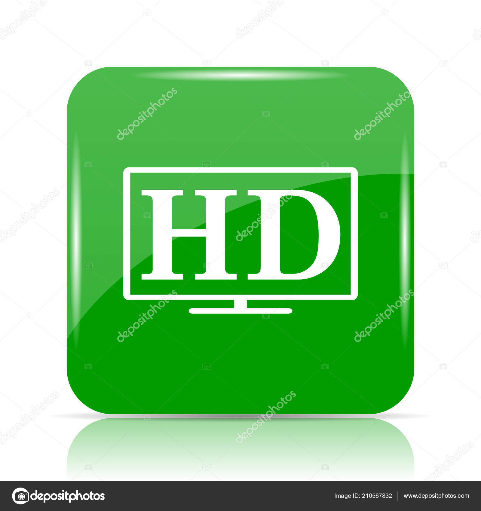 HD TV icon — Stock Photo © valentint #210567832