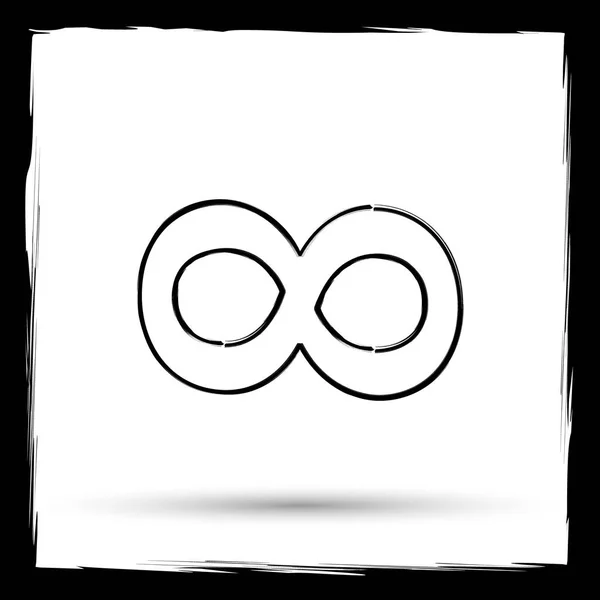 Red Paper Vector Infinity Symbol on Transparent Background — Stock ...