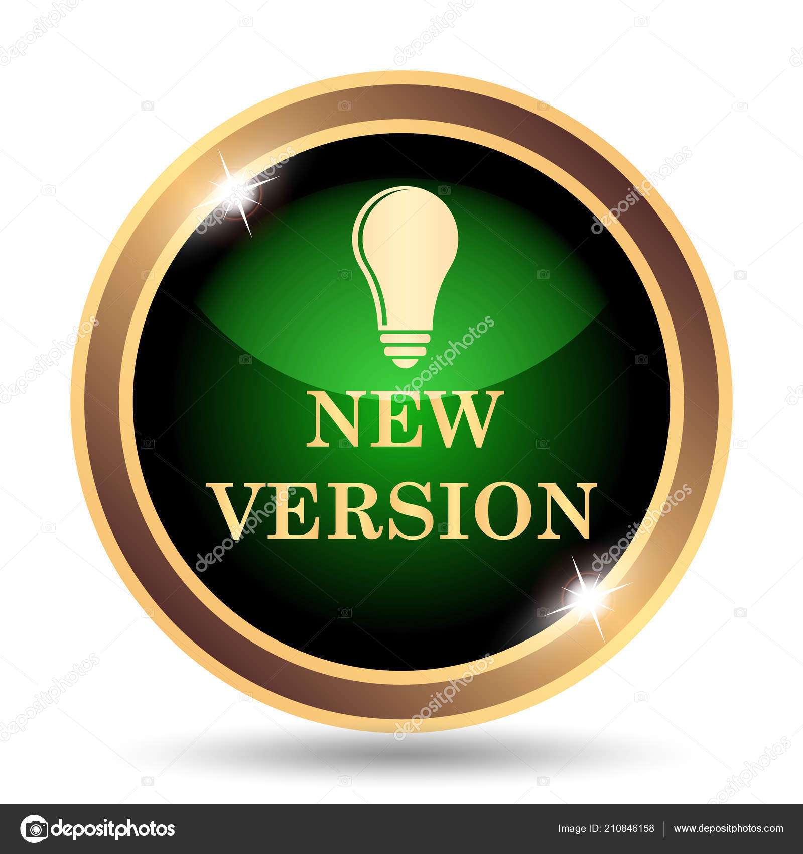 New version icon — Stock Photo © valentint #210846158