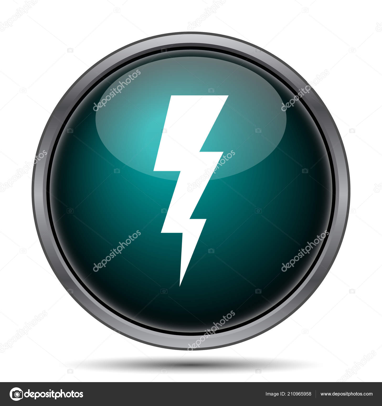 Lightning icon — Stock Photo © valentint #210965958