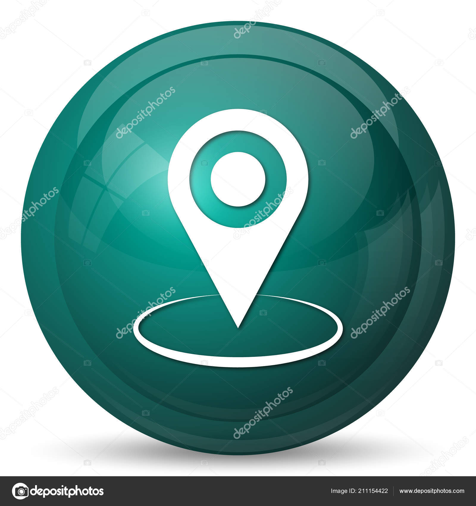 Pin location icon — Stock Photo © valentint #211154422