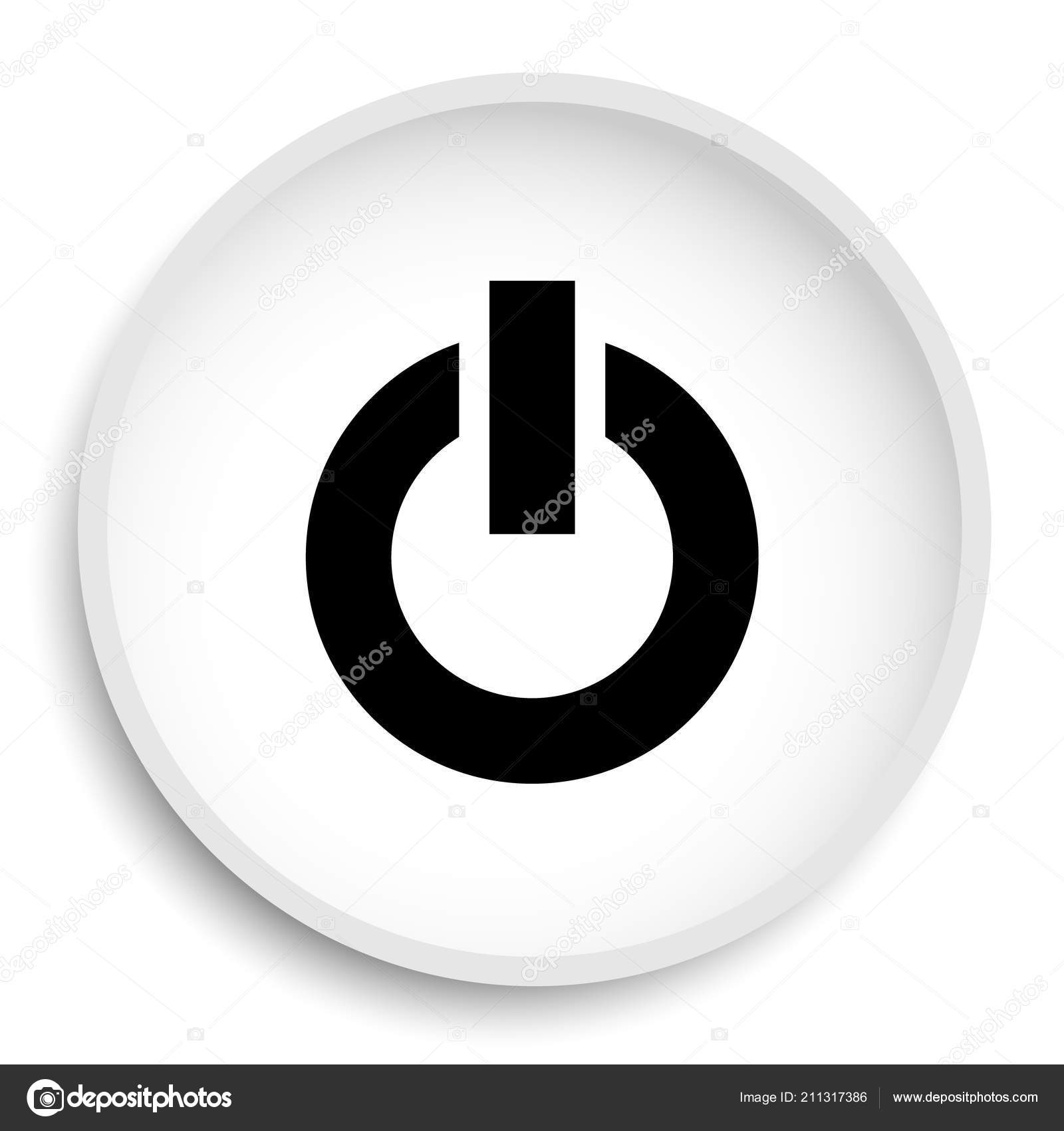 Power Taste Symbol Power Taste Website Taste Auf Weißem Hintergrund ...