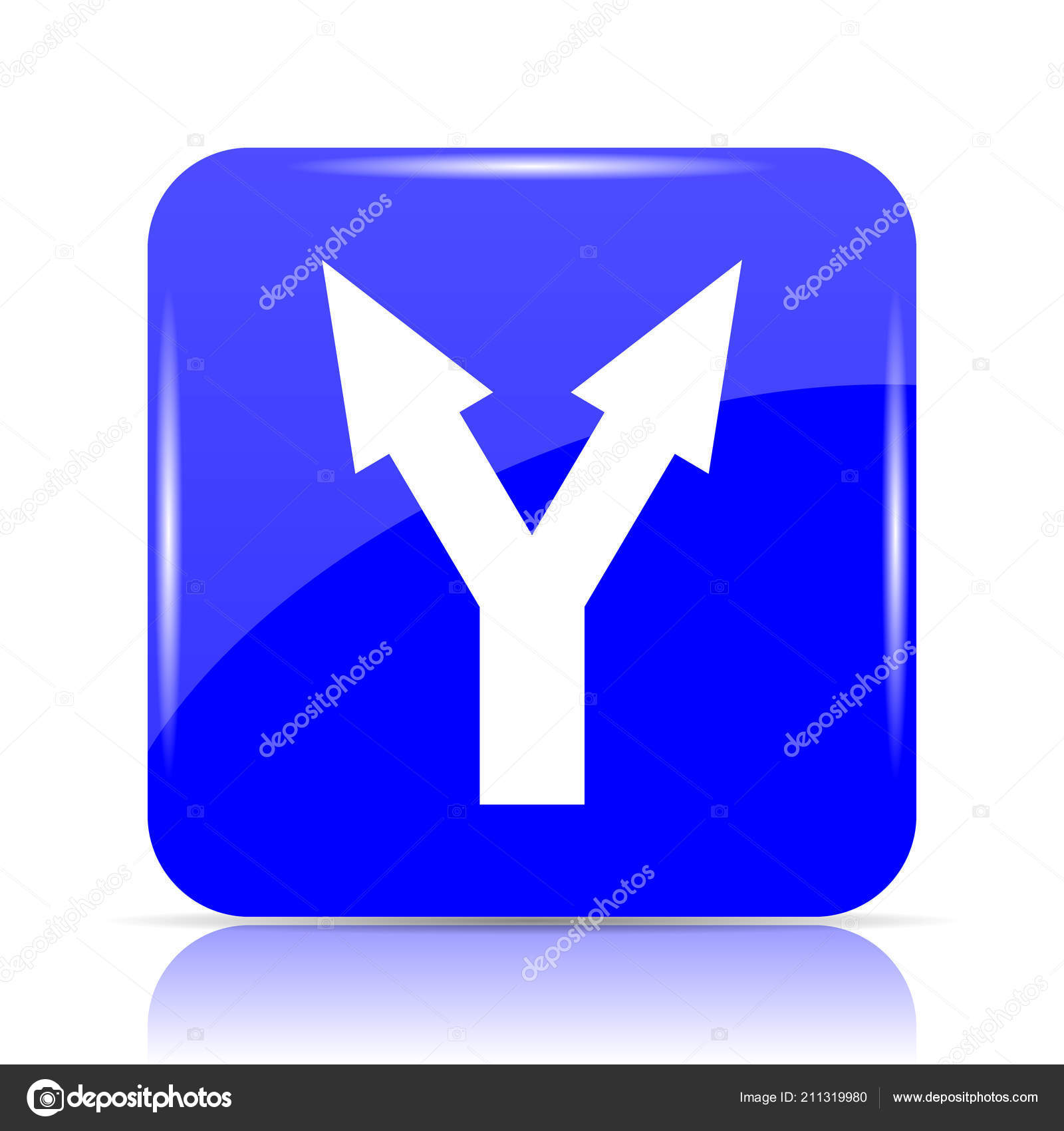 Split arrow icon — Stock Photo © valentint #211319980