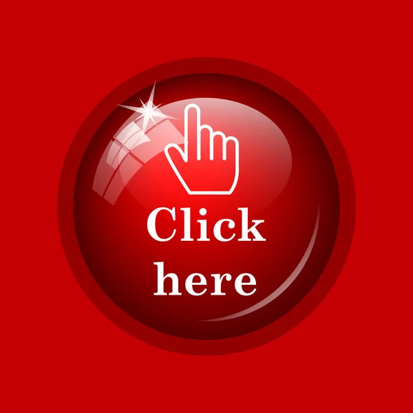 Click here icon Stock Photo by ©valentint 25796345